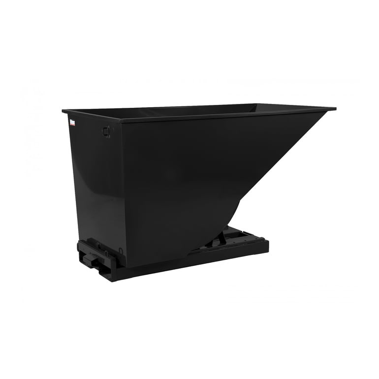 Tippcontainer, 1600 liter, svart | Cowab.se