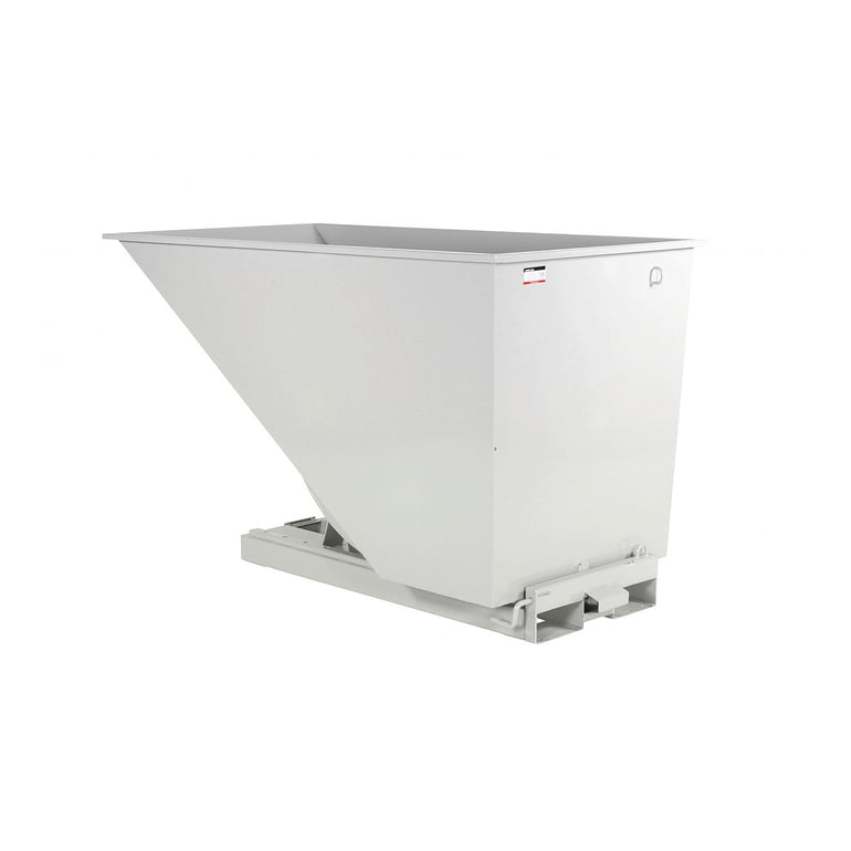 Tippcontainer, 1600 liter, vit | Cowab.se