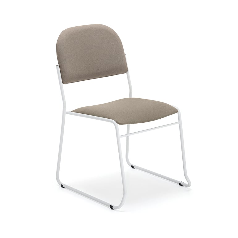 Stol, beige/hvit | Cowab.no